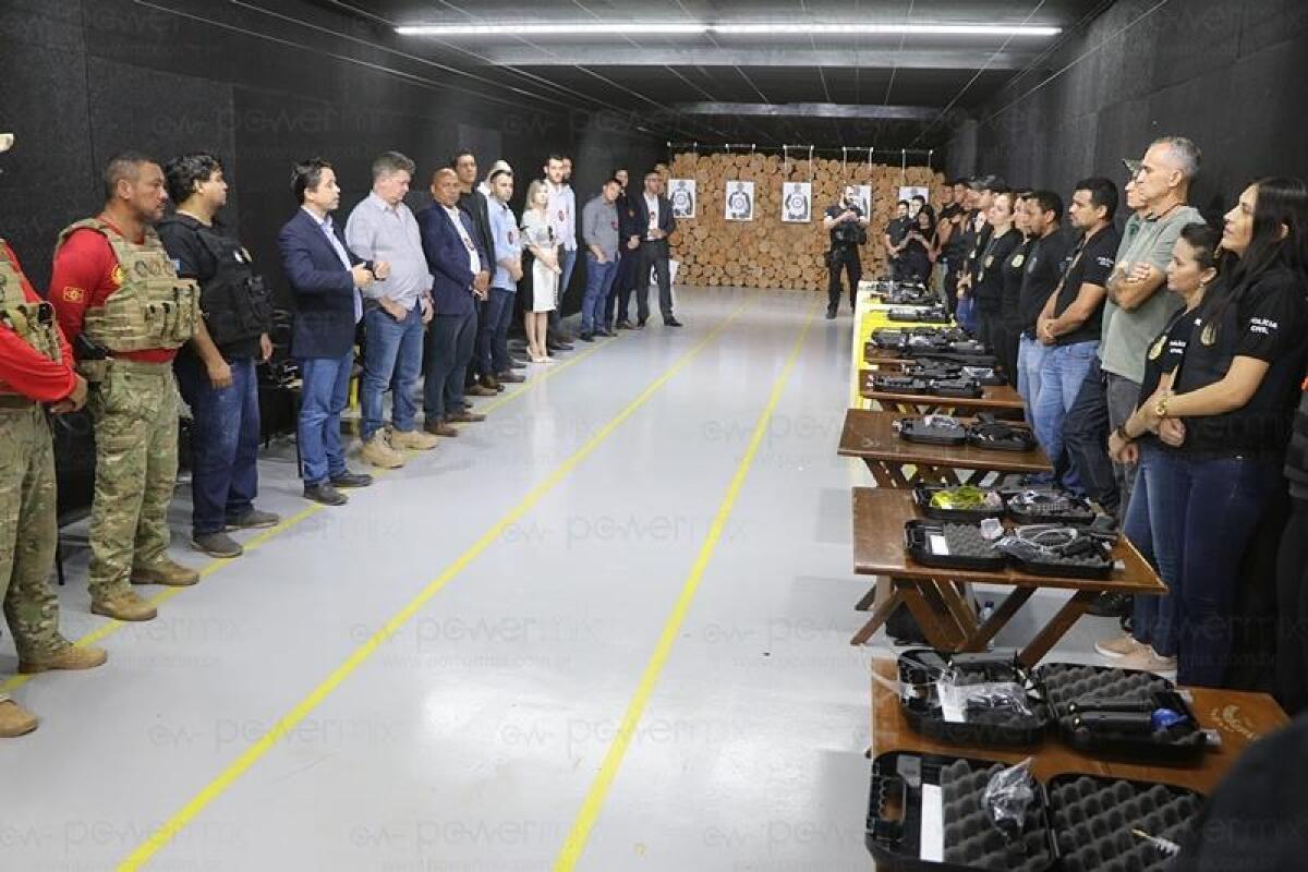 Policiais Civis Da Regional De Nova Mutum Recebem Novas Pistolas Glock