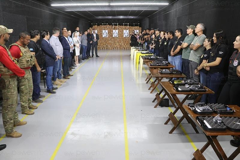 Policiais Civis Da Regional De Nova Mutum Recebem Novas Pistolas Glock