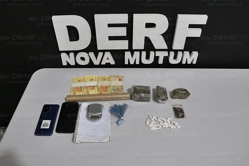 Derf De Nova Mutum Prende Dupla Por Tráfico De Droga E Apreende Drogas